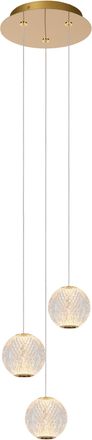 Lucide Lucide CINTRA - Pendelleuchten - &Oslash; 25 cm - LED Dim. - 3x4,7W 2700K - Transparent, Klar