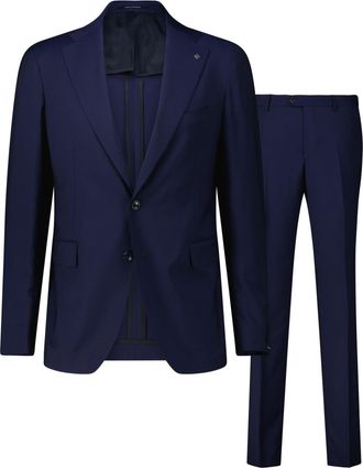 Tagliatore Zweiteiliger Slim-Fit Anzug aus Schurwolle