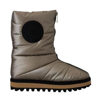 Dolce & Gabbana Homme, Chaussures, Gris, Taille: 44 EU Bottes matelass&eacute;es en nylon