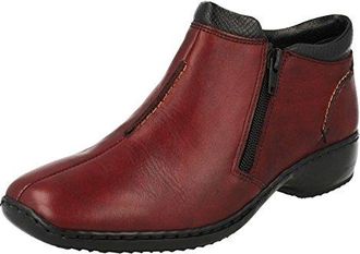 Rieker Bruine Womens Casual Bottines 37 EU Burgundy/Black