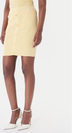 Guess Minirock G6GD09 Z0628 Gelb Classic Fit