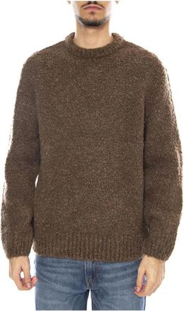 Edwin Homme, Pulls, Brun, Taille: S Tricot ras du cou