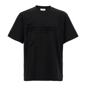 Ferragamo Homme, Tops, Noir, Taille: S Firma T-Shirt
