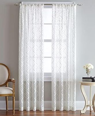 Chf Lyric Vorhangvorhang, durchscheinend, 160 cm, Wei&szlig;