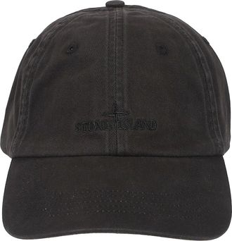 Stone Island Homme, Accessoires, Noir, Taille: ONE Size Casquette de baseball avec logo
