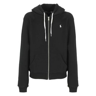 Ralph Lauren Femme, Sweatshirts et sweats &agrave; capuche, Noir, Taille: 42 FR SweaT-shirt en coton