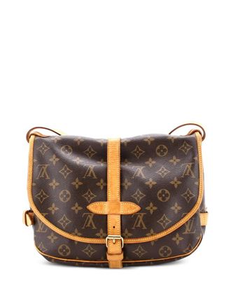 Louis Vuitton Saumur Handbag Monogram Canvas 30 crossbody bag - Marron