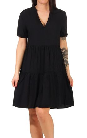 Only Damen Viskose Kleid Onlnova Life Thea einfarbig 15222214 Black XS