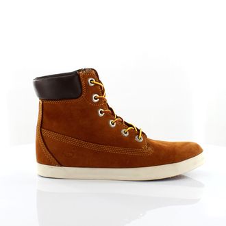 Timberland Glestenbury Fleece Brown Nubuck Leder Schn&uuml;re -up -Frauenstiefel 8646a