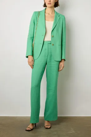 Gerard Darel Veste en lin m&eacute;lang&eacute; - BARBARA - Emeraude