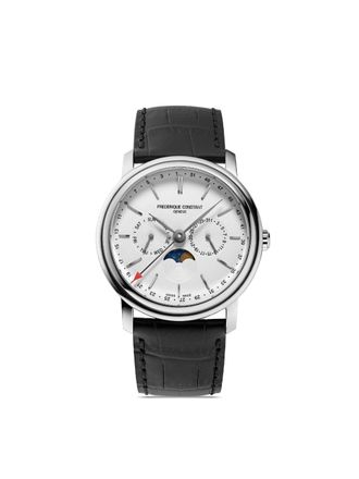 Frederique Constant montre Classics Index Business Timer 40 mm - Argent