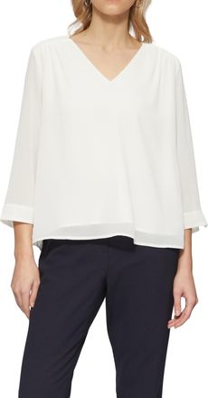 s.Oliver Chiffonbluse mit Raffung an der Schulter und transparenten &Auml;rmeln