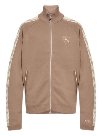 Puma x Represent sweat zippé à logo brodé - Marron