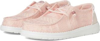 HeyDude Mocassins Wendy en Dentelle au Crochet pour Femme, Rose pâle, 38 EU