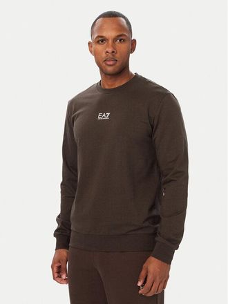 Emporio Armani Sweatshirt 8NPM30 PJVRZ U6027 Dunkelbraun Regular Fit