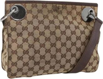 Gucci Sac bandouli&egrave;re vintage GG Canvas Pre-owned - Femme - Pre-owned - Beige - Taille: ONE Size