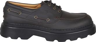 Tod's Homme, Chaussures, Brun, Taille: 41 EU Chaussure Bateau en Cuir