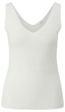 s.Oliver Black Label Damen 2143328 Stricktop, Creme 0200, 46