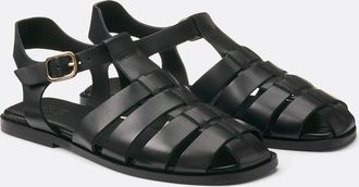 La Redoute Collections Sandales Ferm&eacute;es En Cuir