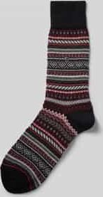 Burlington Socken mit geripptem Abschluss