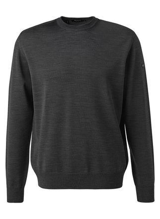 Maerz MAERZ Muenchen Herren Pullover grau Merinowolle unifarben