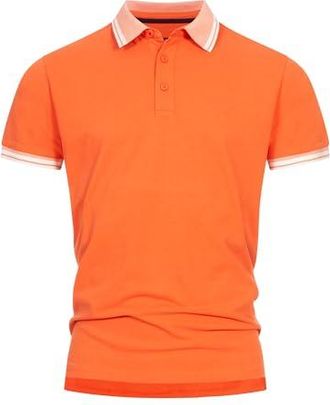 Indicode Hommes INJamie Polo Shirt | T-Shirt à col Classique 100% Coton Flamingo XXL