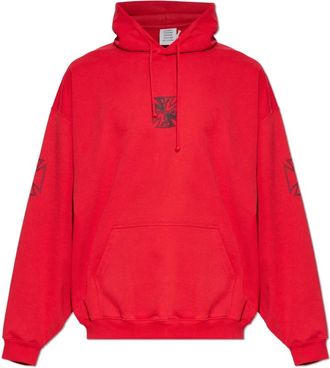 VETEMENTS Homme, Sweatshirts et sweats &agrave; capuche, Rouge, Taille: XS Sweat &agrave; capuche
