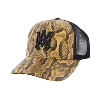 Amiri Python MA Trucker Cap - - Accessories - Herren - Braun - ONE SIZE