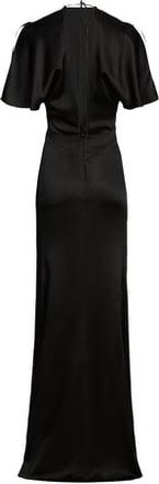 Victoria Beckham langes Flüssigkeitskleid - Schwarz