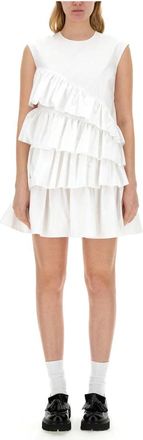 Msgm Msgm, Femme, Robes, Blanc, Taille: 38 FR Abito Dress