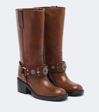 Chlo&eacute; Chlo&eacute; Bottes Dakota en cuir &agrave; clous