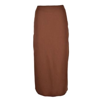 Weili Zheng Langer Strickrock mit Rei&szlig;verschluss - - Skirts - Damen - Braun - S