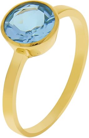 Fascination by Ellen K Ring Gold 375 mit echtem Blautopas (beh.) 8mm