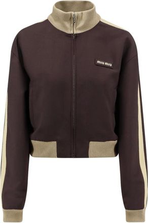 Miu Miu Damen, Sweatshirts & Hoodies, Braun, MGr&ouml;&szlig;e