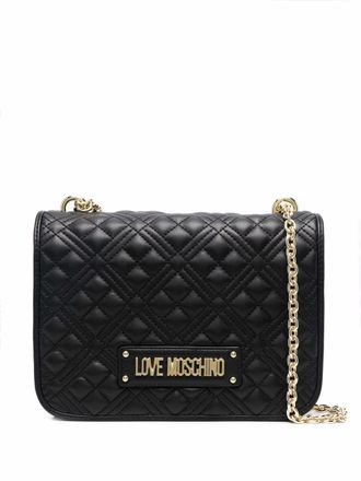 Love Moschino sac port&eacute; &eacute;paule &agrave; design matelass&eacute; - Noir