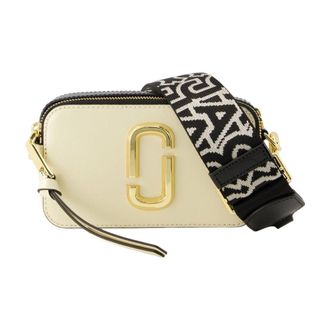 Marc Jacobs Womens The Snapshot Crossbody Leather White Cowhide Bags Totes-shopping-bags