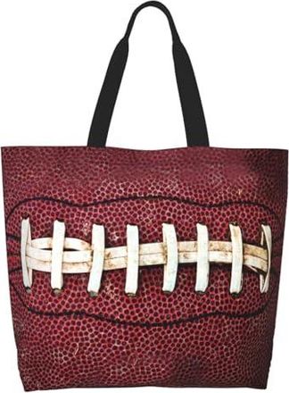 Generic Football Am&eacute;ricain Fantaisie Sac Cabas Pliable Sacs De Courses D&eacute;contract&eacute; Sac A Main Femme Pour Universit&eacute; Plage Shopping