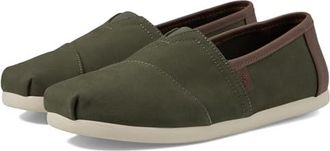 Toms Toms Espadrille_Dark SageSneaker pour Homme, Serg&eacute; bross&eacute; fonc&eacute; synth&eacute;tique Brun Clair, 42.5 EU