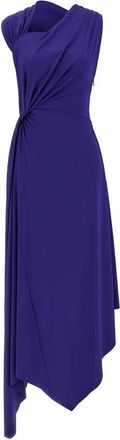 Victoria Beckham Robe Au Genou - Bleu