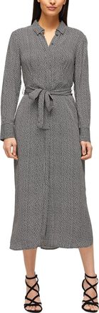 s.Oliver Black Label Damen 150.10.104.20.200.2100510 Kleid, Black Minimal Print, 34