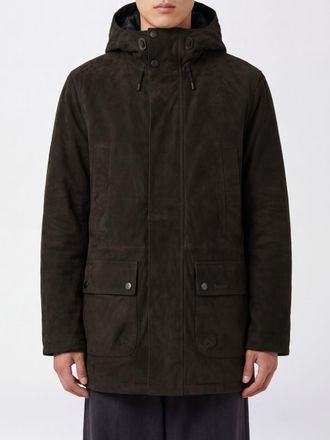 Barbour Knielanger Parka aus Baumwollmischung mit Kapuze und verdecktem Verschluss