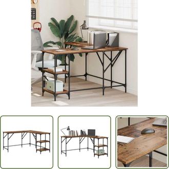 vidaXL vidaXL Altholz Schreibtisch - Schreibtisch Altholz 139 x 139 x 75 cm Holzwerkstoff
