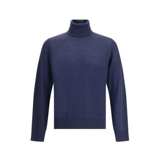 Dsquared2 Homme, Pulls, Bleu, Taille: XL Pull à col roulé en laine vierge