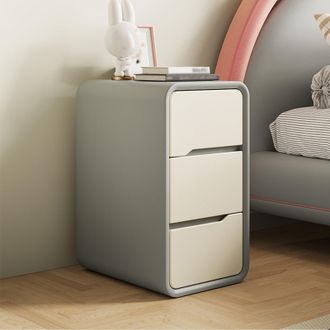 Generic Nachttisch Mit 3 Schubladen In Cremewei&szlig; Mit Schubladen Aus Massivholz, Kein Zusammenbau Erforderlich, Kompakter Nachttisch for Kleine R&auml;ume (35 X 40 