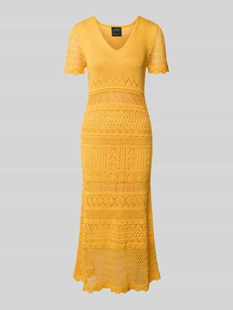 Marc Cain Strickkleid aus Baumwolle in Midil&auml;nge