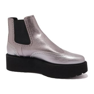Hogan Beatles Stiefel mit Silber Metallic-Effekt - - Shoes - Damen - Grau - 40 EU
