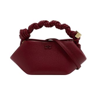 Ganni Femme, Sacs, Rouge, Taille: ONE Size Grained Mini Bou Bag