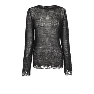Cortana Offenes Strick-Jersey - - Knitwear - Damen - Schwarzk - XS