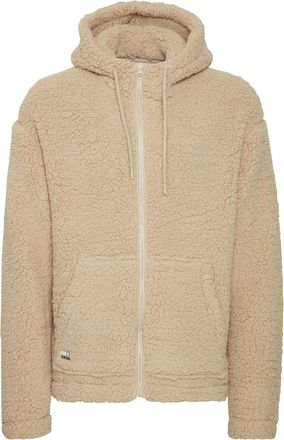 11 Project PRDaag Herren Teddy-Jacke Übergangsjacke Jacke mit Kapuze Kordelzug Kängurutasche Reißverschluss Regular fit, Größe:L, Farbe:Oatmeal (130401)