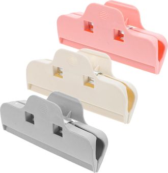 SOLUSTRE 3 St&uuml;ck Teiliges Diamond Drawing Clips aus Robustem Kunststoff Leichte Tragbare Befestigungsklammern in Beige zum Sauberen Fixieren von Stick Bastelar